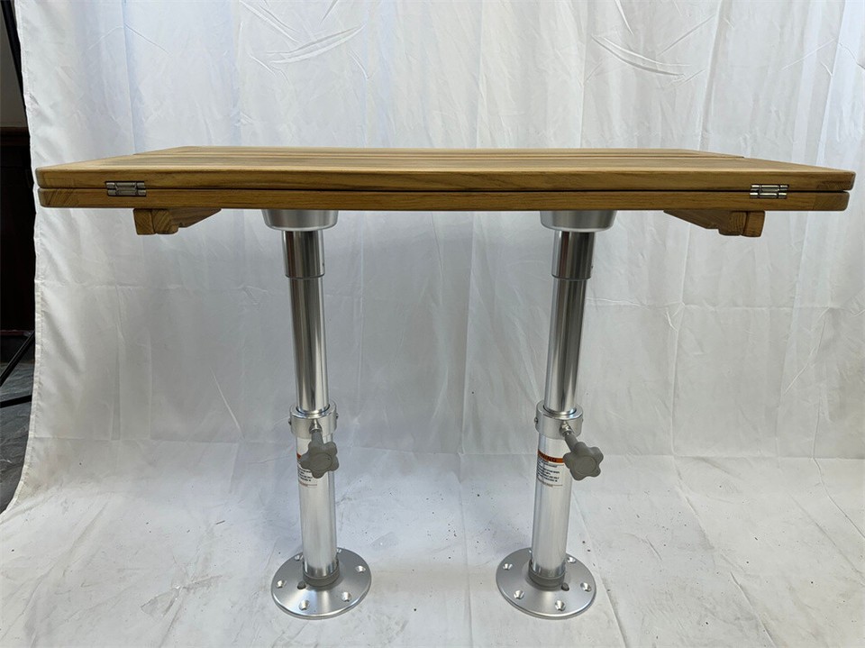 Boat Folding Teak Table Top Plain 26/13X25.6, 37.8/18.9X35 Inch Marine ...