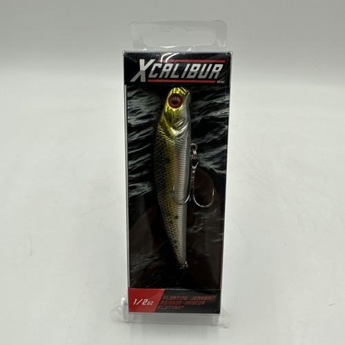 Xcalibur 1/2 Oz. Floating Jerkbait Fishing Lures Spotted Shiner Color ...