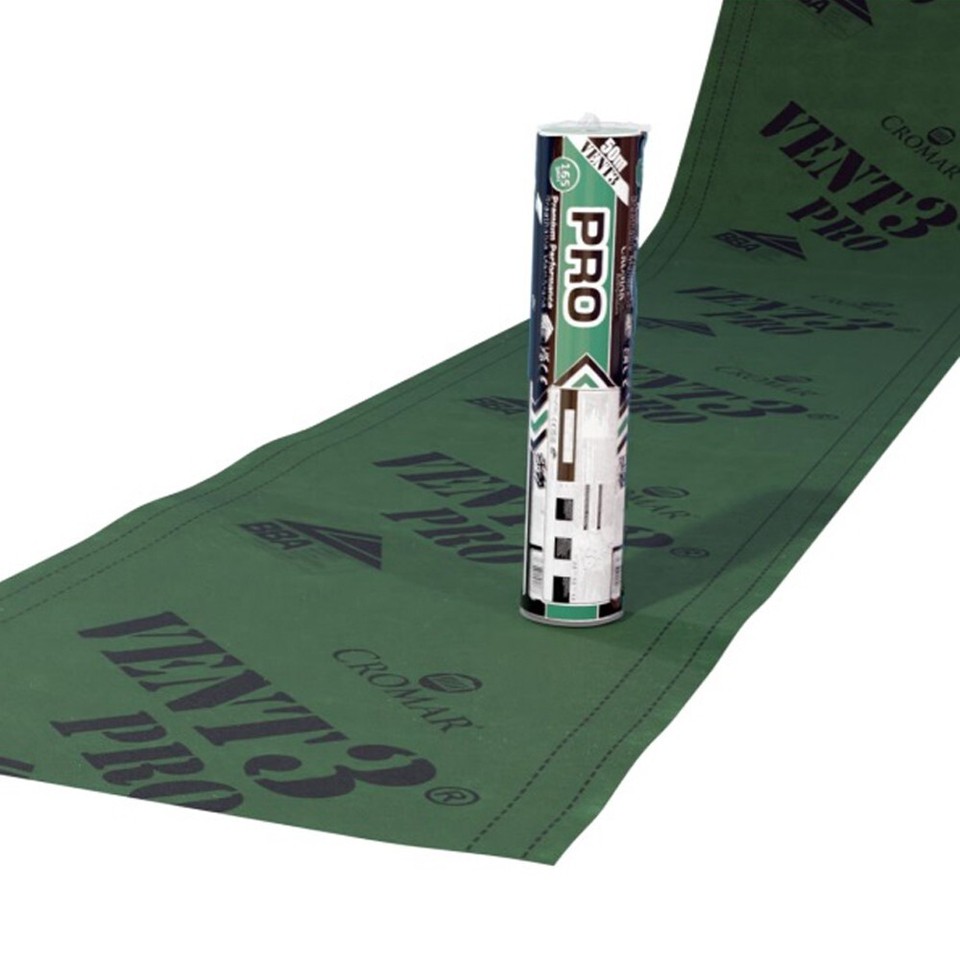 CROMAR Vent 3 Pro Waterproof Underlay Felt Roofing Membrane Light Green ...