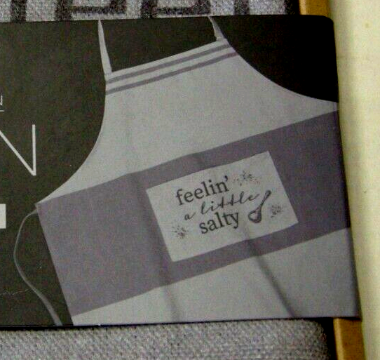 Krumbs Kitchen Elements Feeling A Little Salty Apron, Front Pocket ...