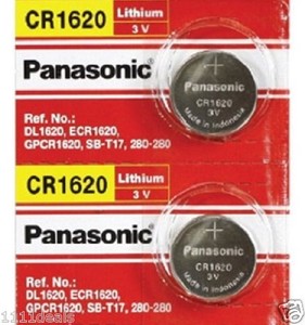 2 x CR1620 ECR1620 CR 1620 3v Lithium battery By Panasonic | eBay