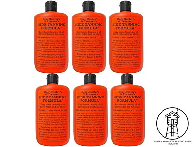 (PACK 6) Trapper's Hide & Fur Tanning Formula. 8 oz, Best Home Tanning ...