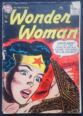 Wonder Woman #88 🩵 VERY RARE GOLDEN AGE BEAUTY 🩵 1957 | eBay