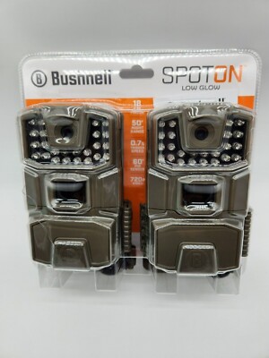 Bushnell Spot On 2 Pack Low Glow Trail Cameras 18MP - 66062BF | eBay