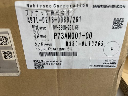Fanuc Nabtesco Precision Reduction Gear RV Axis Reducer A97L-0218-0989/ ...