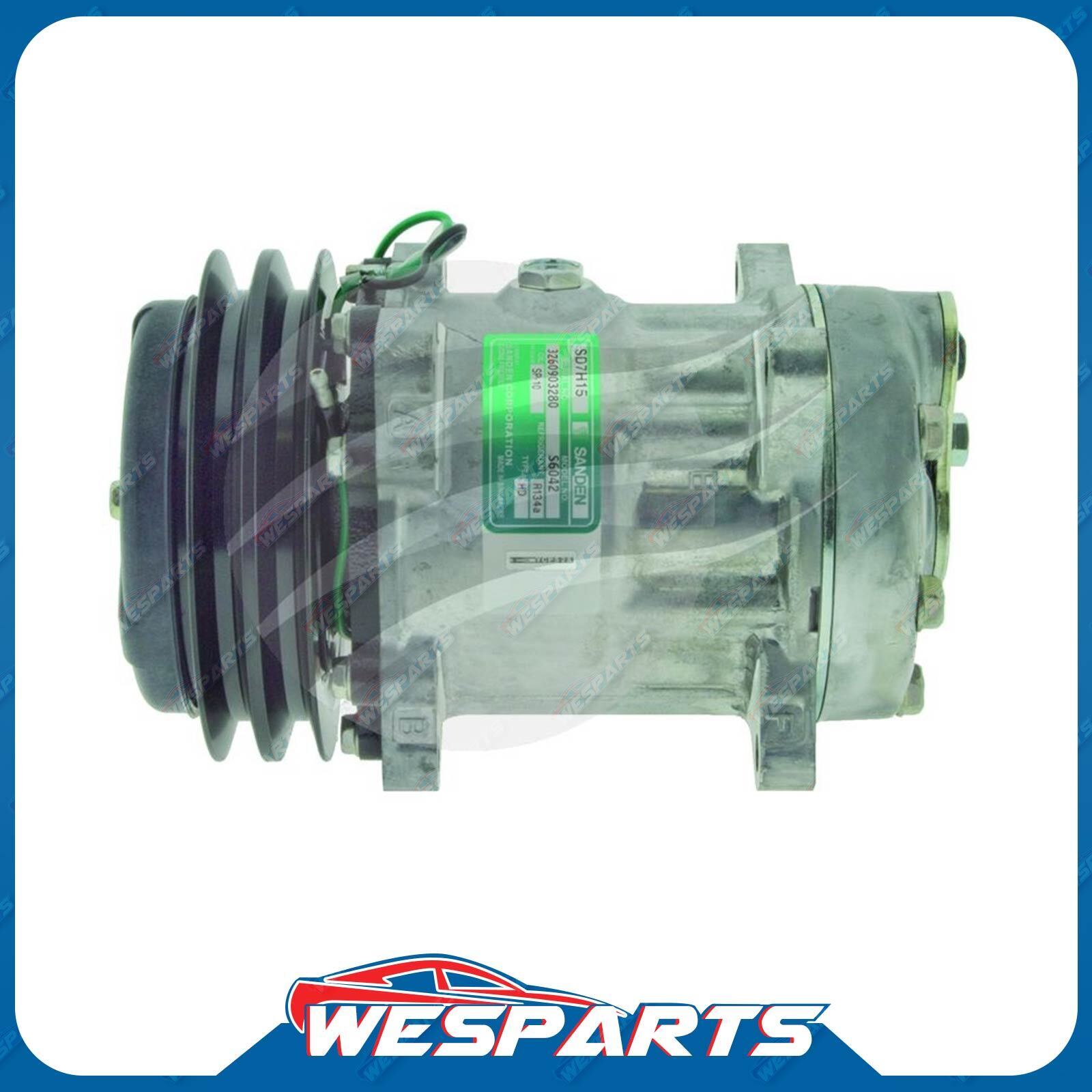 Sanden Air Con Compressor Sd7H15 24V 2A 140Mm Hpad Ear Mount QC Head | eBay