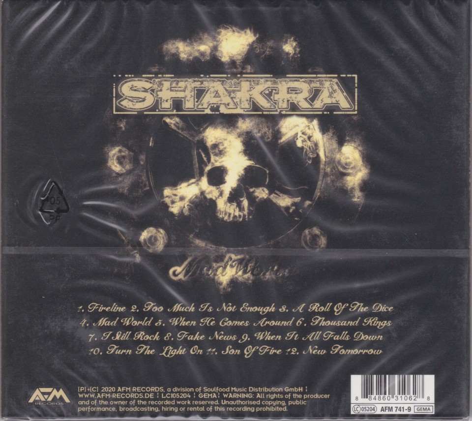 Shakra 2020 CD - Mad World (Ltd. Digi.) Crystal Ball/Gotthard/Jaded Heart Sealed | eBay