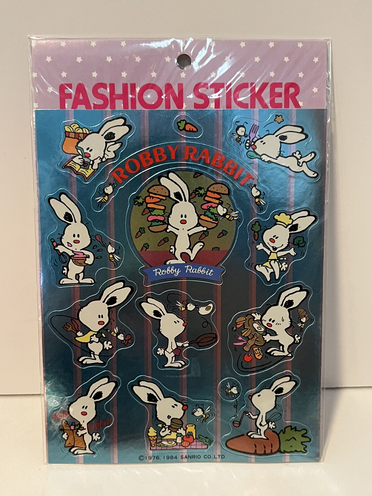 Vintage Sanrio Robby Rabbit Fashion Stickers 1984 | eBay