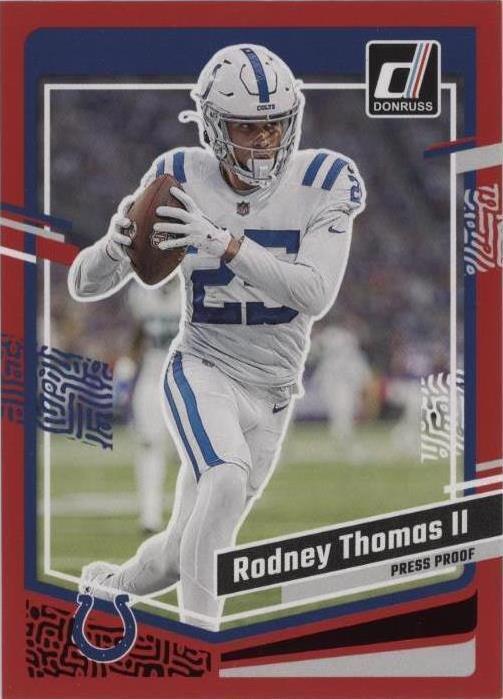 2023 Panini Donruss - Rodney Thomas II #130 Press Proof Red (RC) for ...