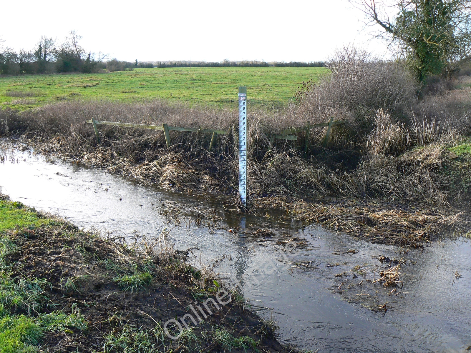Photo 12x8 Water level marker, River Key, Purton Stoke The River Key is ...