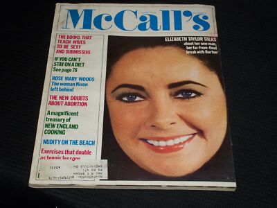 1975 JUNE MCCALL'S MAGAZINE - ELIZABETH TAYLOR FRONT COVER - E 782 | eBay