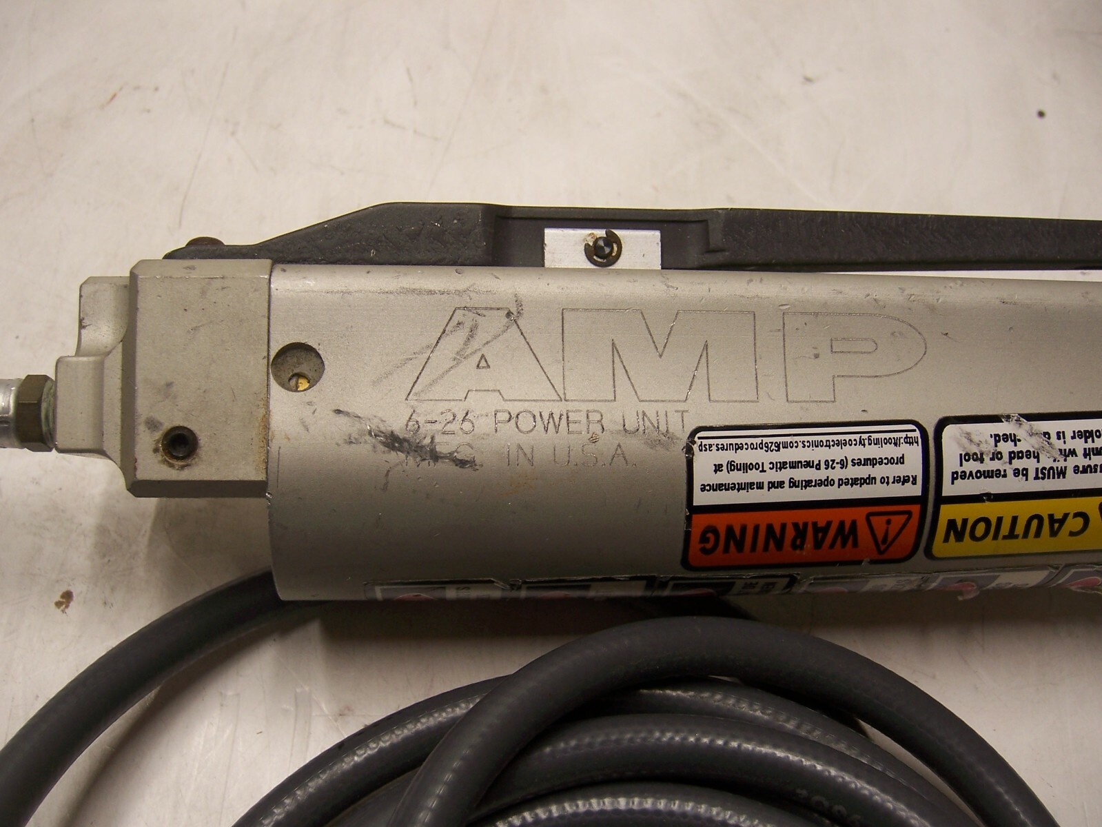 AMP 189721-1 6-26 Power Unit Pneumatic Crimping Tool W/ Head Attach ...