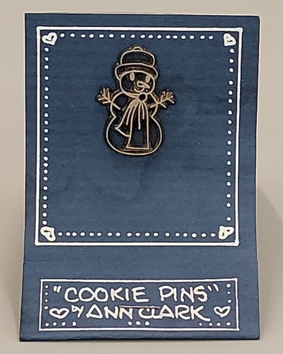 Ann Clark Cookie Pins Solid Pewter Snowman Lapel Pin Back Vermont ...