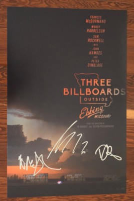 Three Billboards Outside Ebbing, Missouri Cast Signed 11x17 Poster by 3 ...