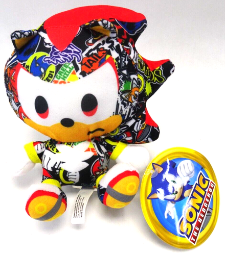 Sonic The Hedgehog 7" Big Head Shadow Sticker Bomb Graffiti Hedgehog w ...
