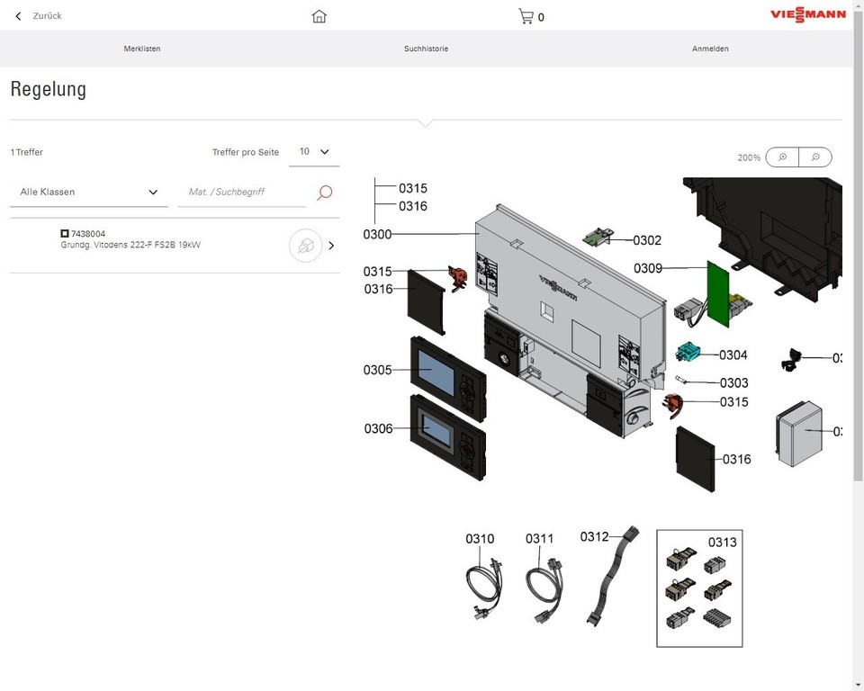 Viessmann Codierstecker 7837347 235F:0201 Kessel Regelung Vitodens 222 ...