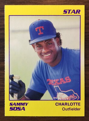 1990 Star Company CHARLOTTE Rangers #61 SAMMY SOSA Card G7020301 | eBay