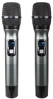 Wireless Microphone System 6 Channel UHF 6 Handheld Metal Dynamic Mic ...