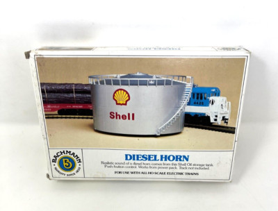 Bachmann Plasticville Shell Oil Storage Tank with Diesel Horn HO Scale ...