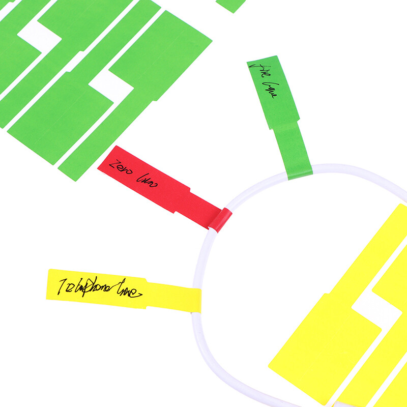 300Pcs Self-adhesive Cable Labels Waterproof Identification Tags ...