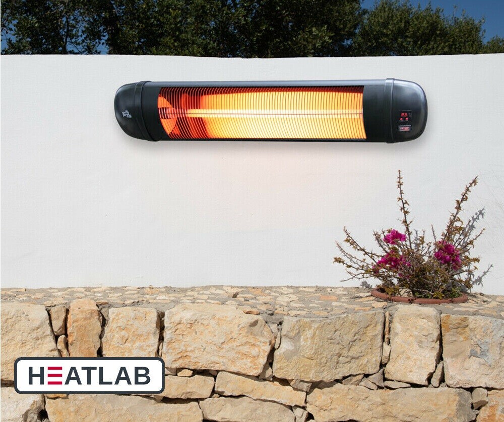 Firefly 2kW Electric Patio Heater Infrared Wall Outdoor Garden with ...