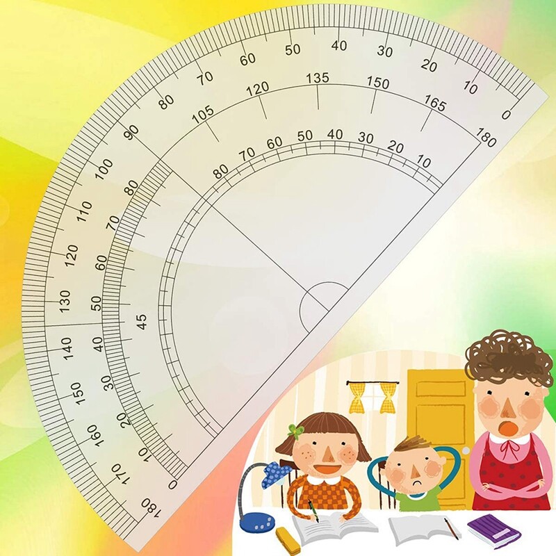 Geometry Set 10Pcs School Maths Protractor Set Rulers for Student Maths ...