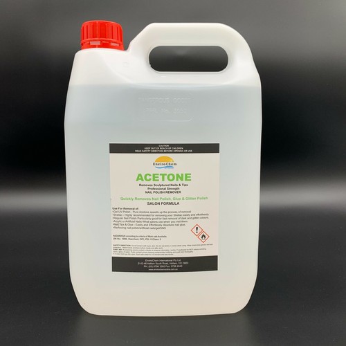 ACETONE 100% PURE, NAIL POLISH REMOVER, PAINT/GEL/ACRYLIC REMOVER 5L ...