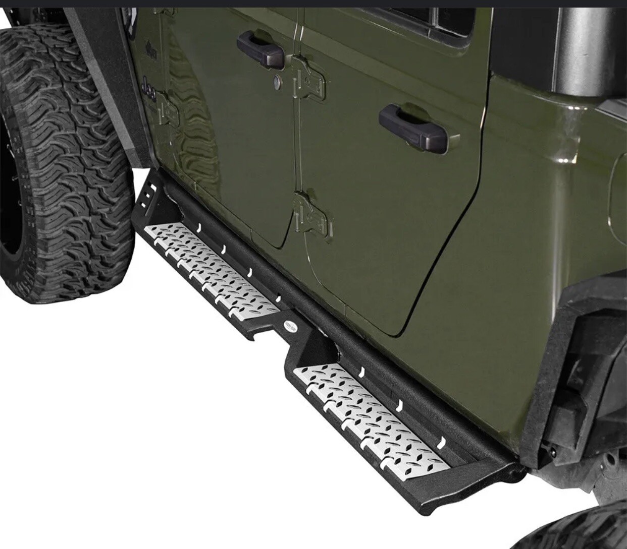 Hooke Road Side Steps For Truck Running Board Bar For Jeep Gladiator JT ...