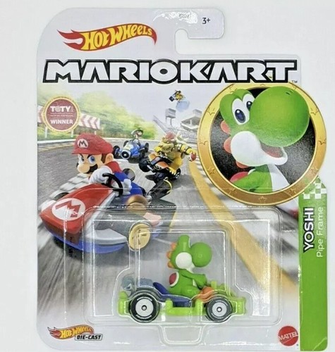 Hot Wheels Mario Kart Yoshi, Pipe Frame 887961908350| eBay