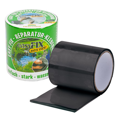 HEISSNER EASY FIX POND LINER BLACK REPAIR TAPE WATER / WEATHER PROOF ...
