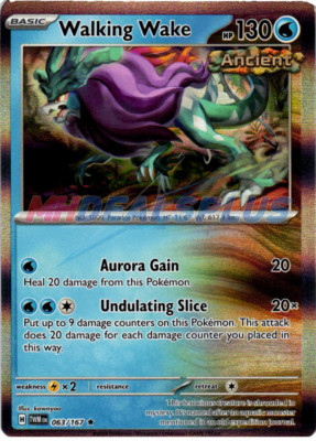 NM Pokemon Twilight Masquerade Walking Wake Holo Rare 063 | eBay