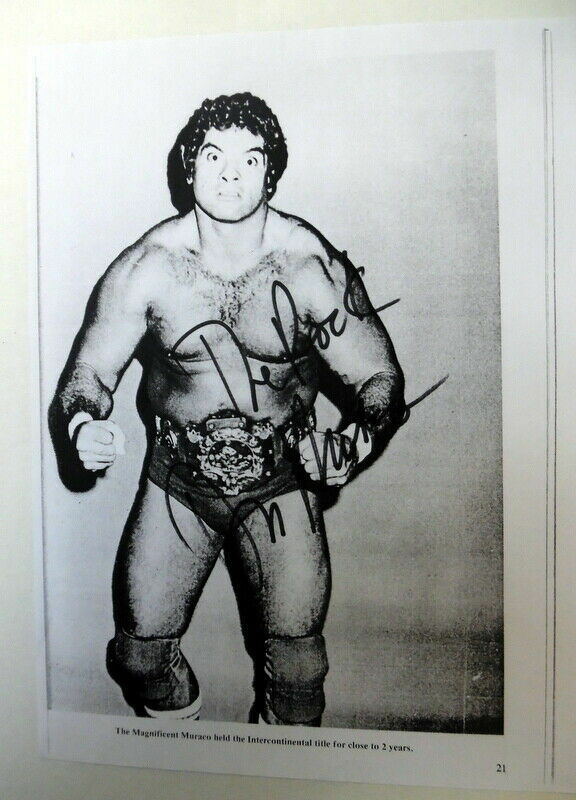 DON The MAGNIFICENT MURACO Autographed Copy PAGE 80's WWF Wrestler HOF ...