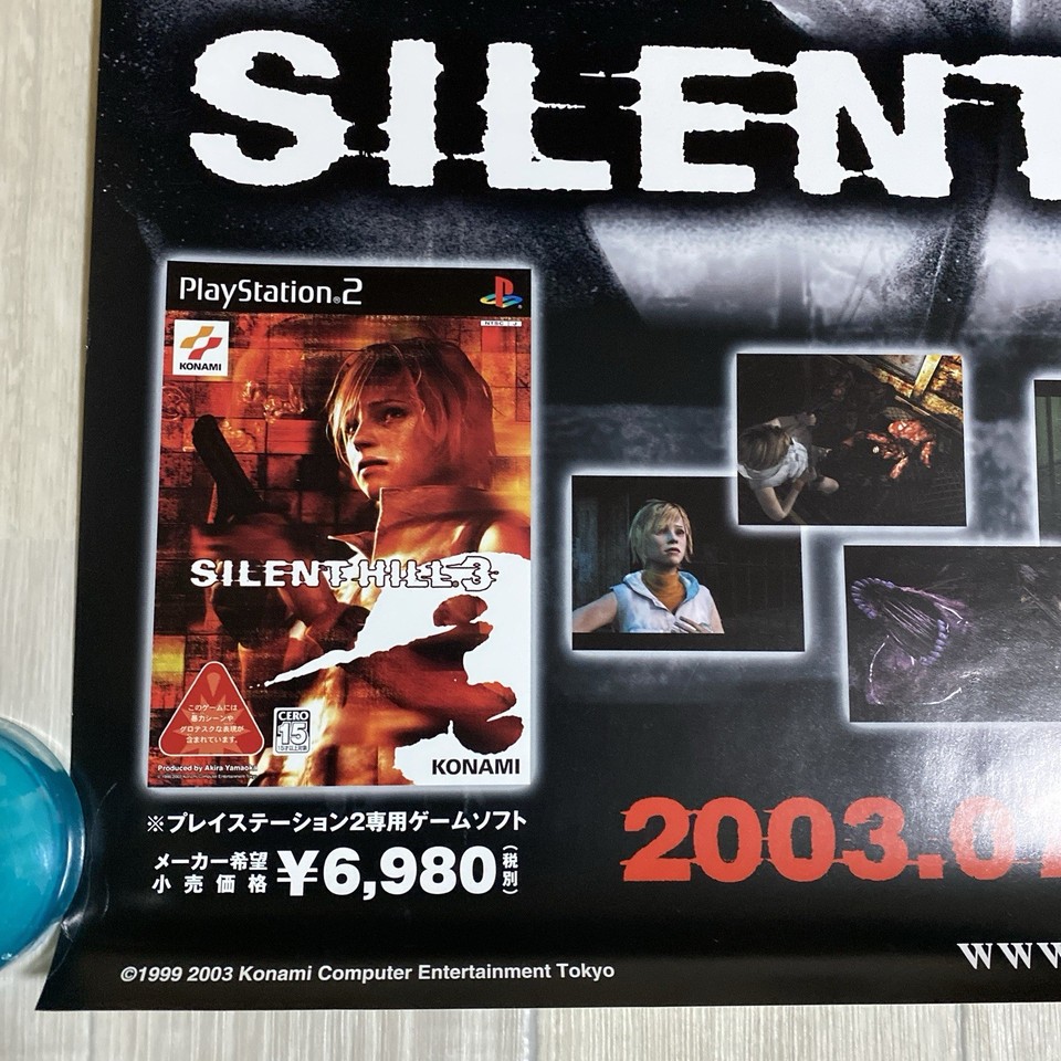 Silent Hill 3 Poster B2 2003 PS2 KONAMI Game Official Promo #806 | eBay