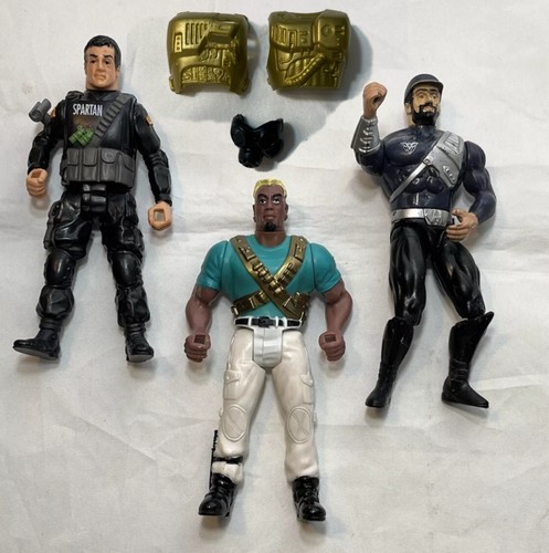 Vintage Demolition Man Sly Stallone Wesley Snipes Mattel Action Figure ...