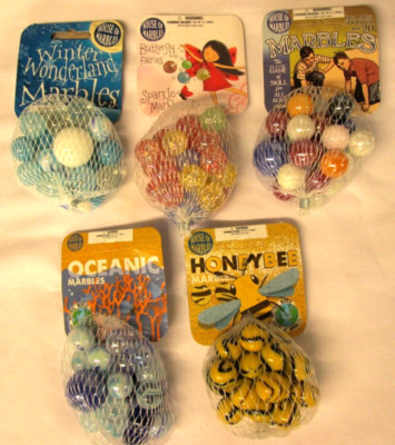 5 Limited edition net marble bags by Mega Marbles for House Of Marbles ...