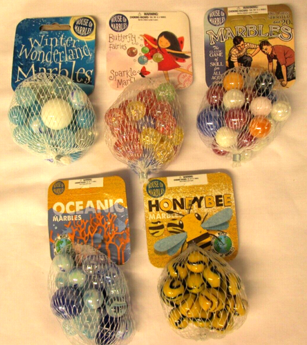 5 Limited edition net marble bags by Mega Marbles for House Of Marbles ...