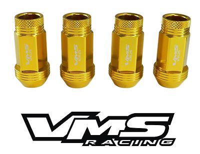 VMS RACING 20PC 48MM PREMIUM EXTENDED LUG NUTS GOLD FOR 13-16 SUBARU ...