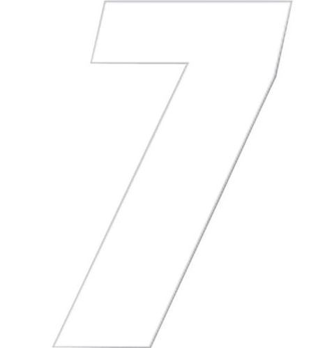 One Industries Motorcycle Racing Number "7" Decal Decals Stickers 7 ...