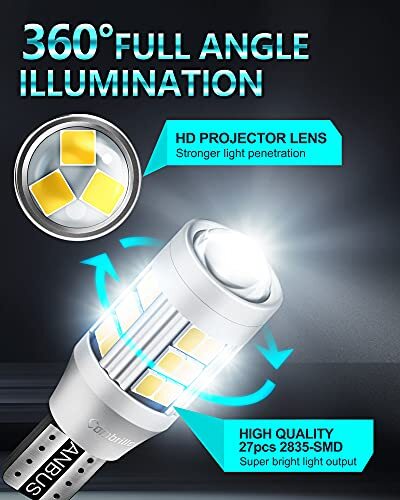 912 921 LED Bulb 921 Backup Reverse Light Bulbs White 3600 Lumens Super ...