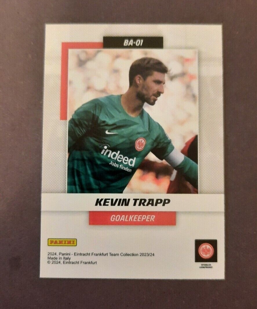 Panini Eintracht Frankfurt Team Collection 2023/24 Kevin Trapp Base #BA ...