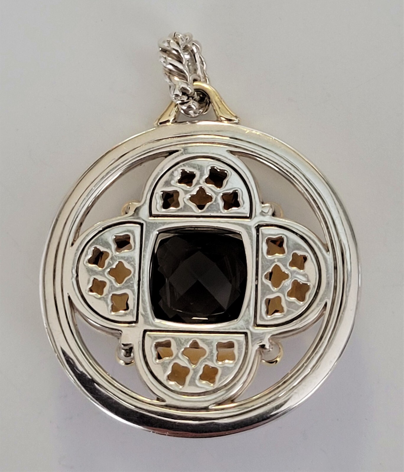 David Yurman Renaissance Smoky Quartz Citrine Pendant… - Gem