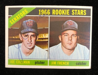 JOE COLEMAN 1966 TOPPS ROOKIE RC AUTOGRAPHED SIGNED AUTO BASEBALL CARD ...