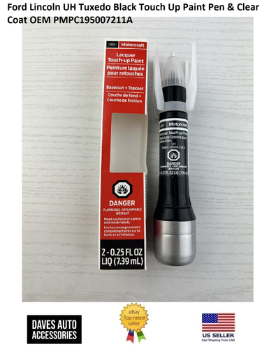 Ford Lincoln UH Tuxedo Black Touch Up Paint Pen & Clear Coat OEM PMPC195007211A | eBay