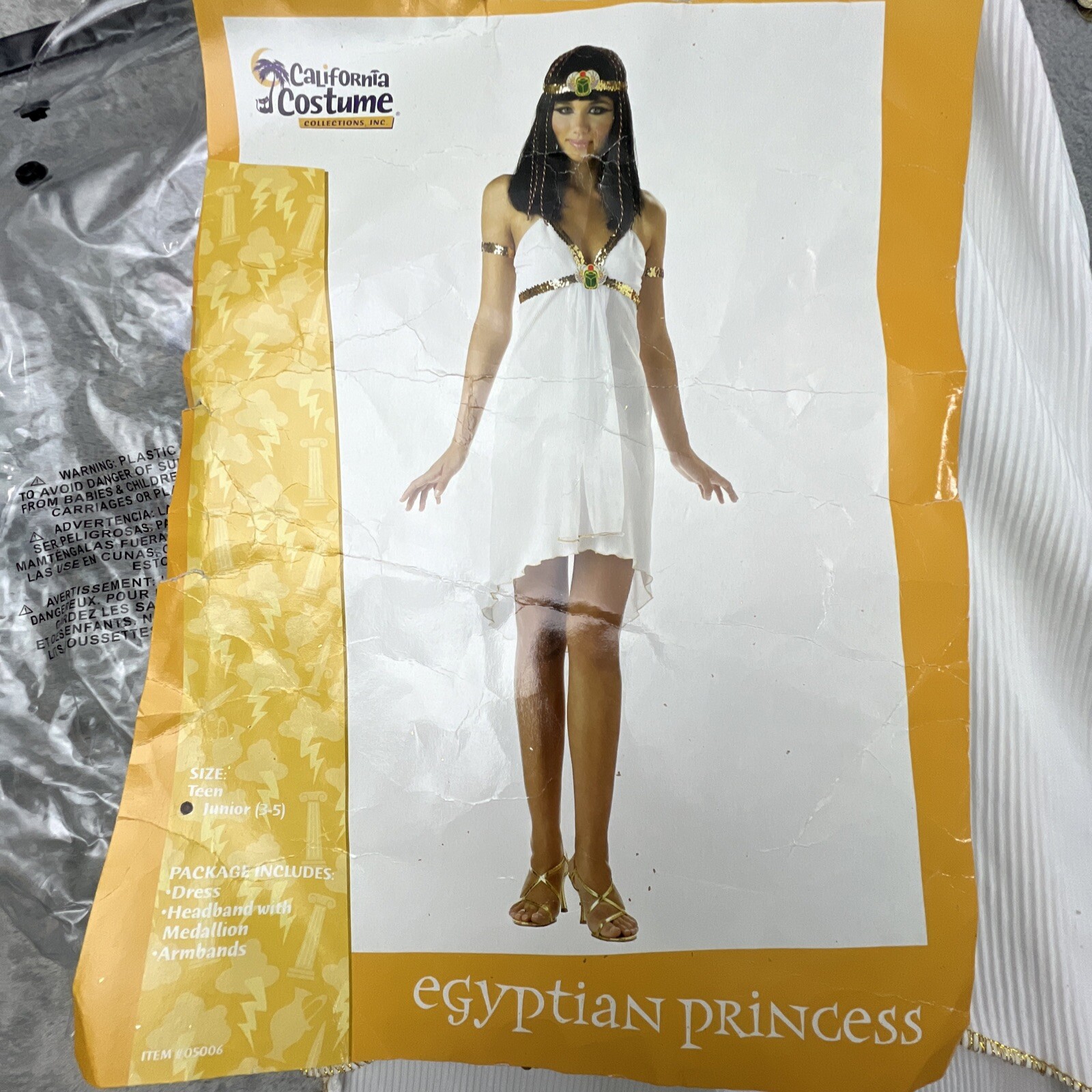 Halloween California Costume Egyptian Queen Junior Sz… - Gem