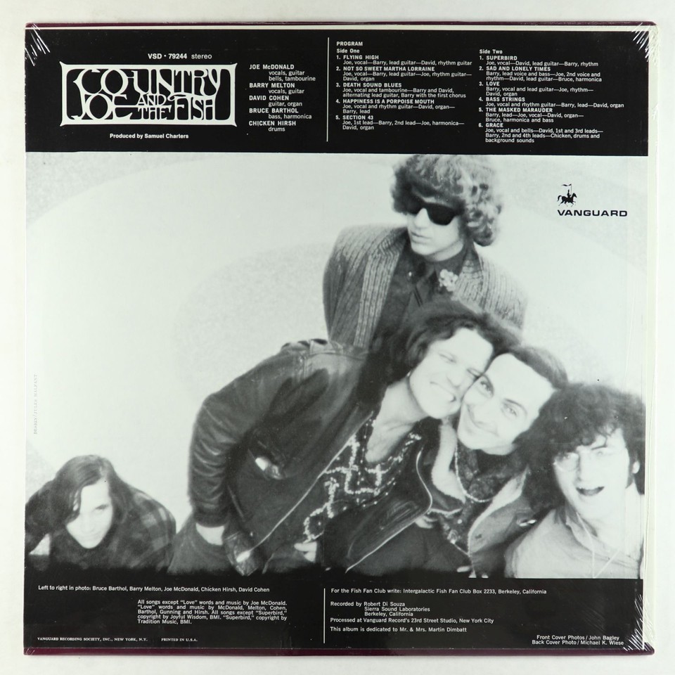 Country Joe & Fish - Electric Music For The Mind And Body LP - Vanguard ...