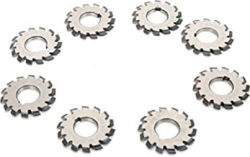 Involute Gear Cutter Set, 40 Diametral Pitch, 14.5°, Cutter #1 - #8 ...