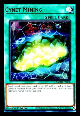 A165 YUGIOH SPELL CYNET MINING MGED-EN148 | eBay