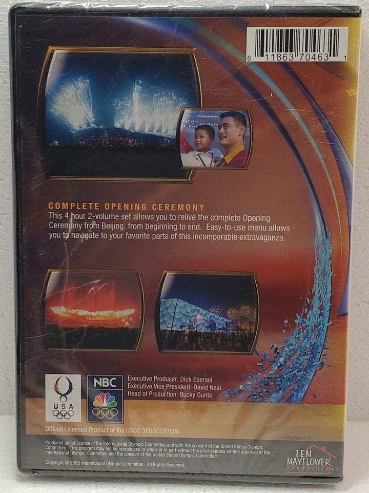 OLYMPICS Beijing 2008 Complete Opening Ceremony (2-Disc DVD Set ...