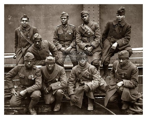369TH HARLEM HELLFIGHTERS AFRICAN AMERICAN BLACK WW1 SOLDIERS 8X10 ...
