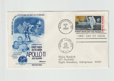 Man's First Landing on the Moon - 1969 - 1st Day of Issue - Stamp ...